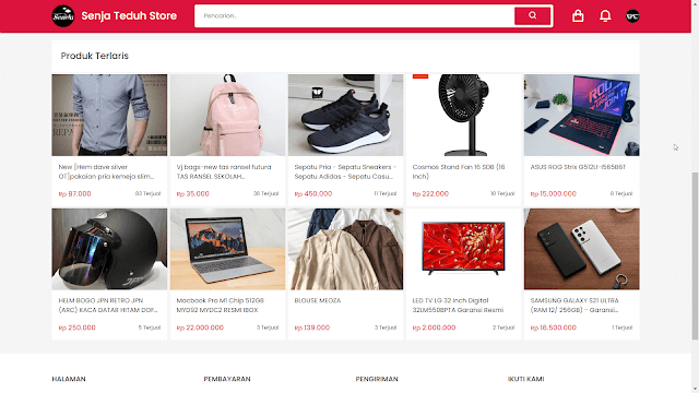 Web Toko Online Senjateduh (Midtrans & Rajaongkir)